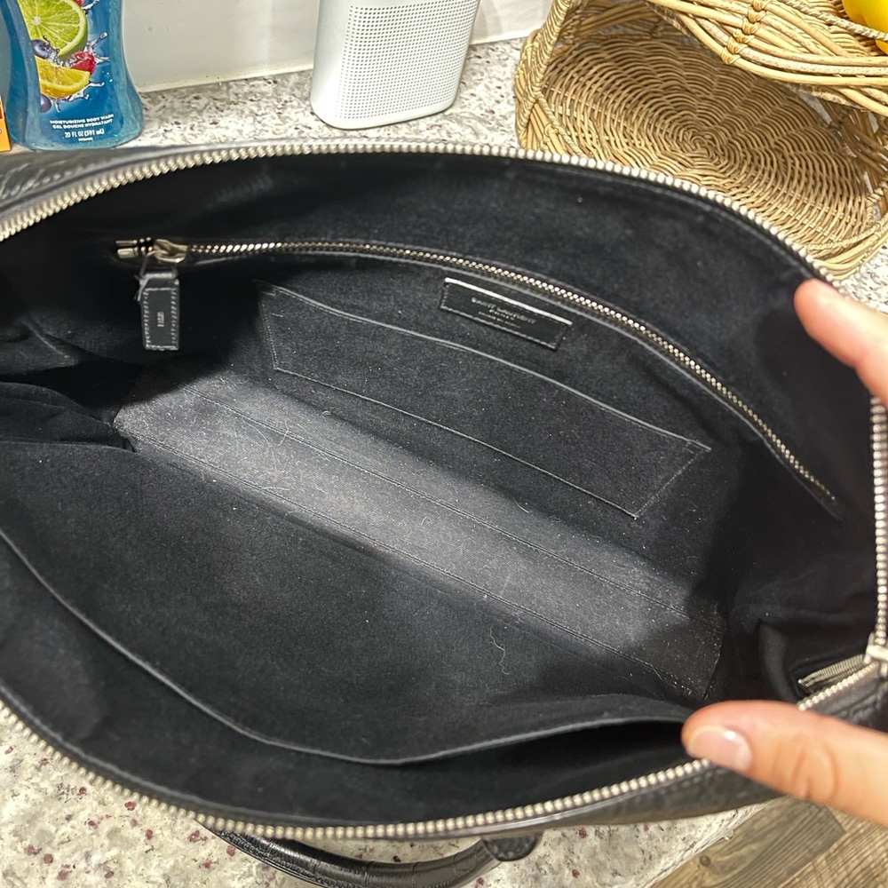 Ysl Yves Saint Laurent Duffle Briefcase Bag In Crocod… - Gem